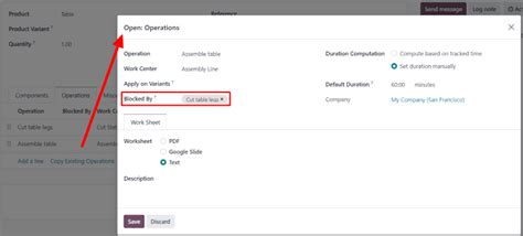 Work Order Dependencies — Odoo 16 0 Documentation