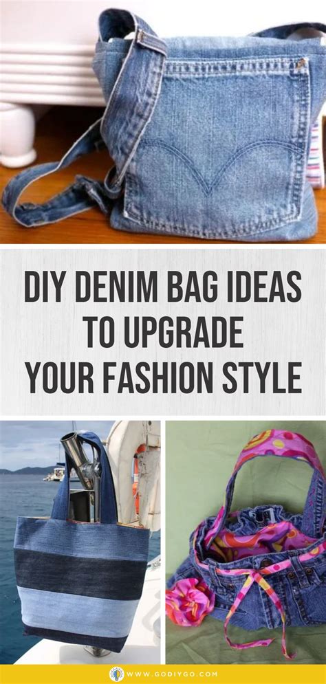 Diy Denim Bag Ideas To Upgrade Your Fashion Style Cheap Denim Bags For Everyday Use Denim