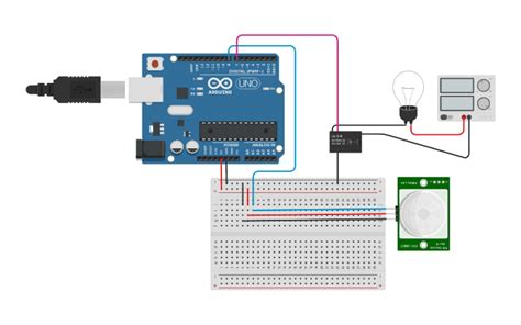 Circuit Design Pir Motion Sensor Tinkercad