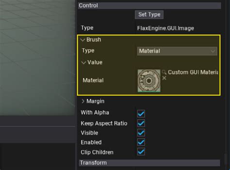 Howto Create Custom Gui Material Flax Documentation