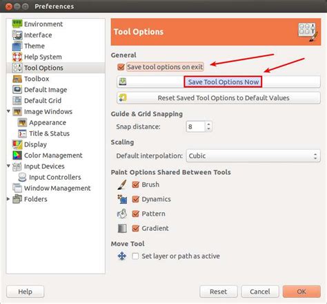 How To Change GIMP Default Settings Permanently