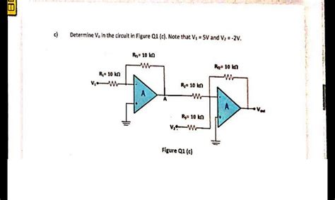 solved a c determine v in the circuit in figure q1 c