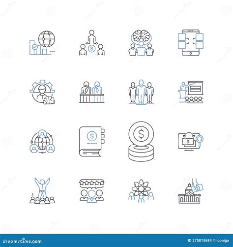 Evaluation Analysis Line Icons Collection Assessment Appraisal Scrutiny Inspection Review