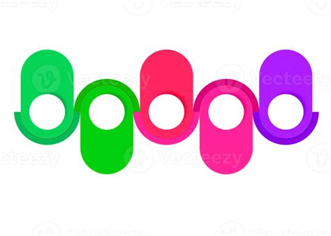 Five Steps Colorful Object For Infographic Template 12451001 Png