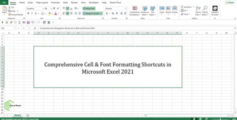 Ms Excel Cell And Font Formatting Shortcuts For Windows Mac Web