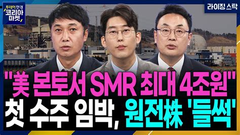 라이징스탁 Smr 첫 수주 임박 원전株 들썩 두산에너빌리티 비에이치아이 Go And Stopㅣ몰려오는 유커 지갑 열었다 연우 쿠쿠홀딩스 대응전략