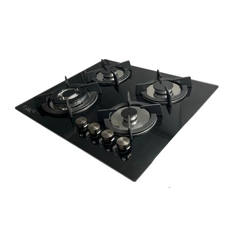 Parrilla De 4 Quemadores De Cristal Templado Con Termopar