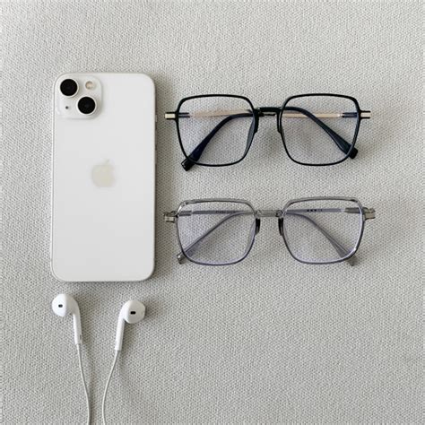 비마이뮤즈 [긱시크] 프레시 빅 안경테 슬림 데일리 블루라이트 뿔테 안경