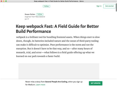 Images Missing In Medium Blogpost · Issue 19809 · Servoservo · Github
