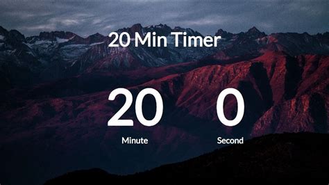 20 Min Timer Youtube