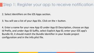 Swift To Send Push Notifications With Parse Dashboard And PPT