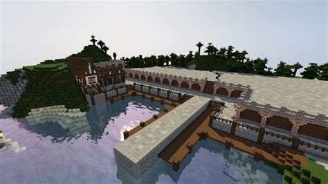 Minejuuuuunk Minecraft Medieval Pier Minecraft Medieval Dock Ideas