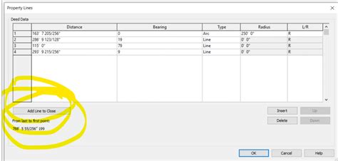 solved issue with property line table autodesk community