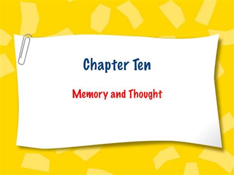 Chapter 10 memory new Reg. Psych 2011 no video | PPT