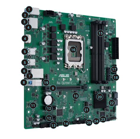 Asus Pro Q670m C Csm Desktop Motherboard Q670 Chipset Lga1700 Hdmidp