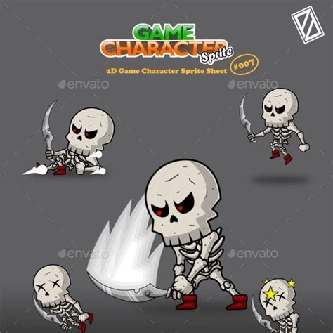 Skeleton Game Assets Graphicriver