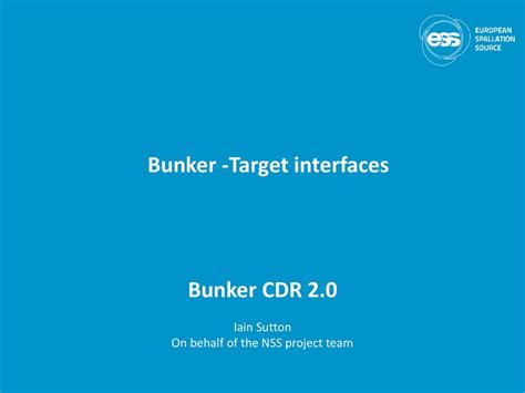 Bunker Target Interfaces Ppt Download