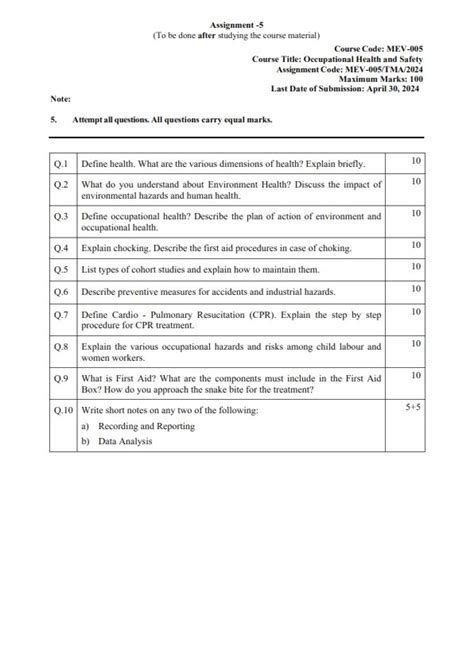Ignou Mev 05 Solved Assignment Jan 2024 English Medium Ignou Solved