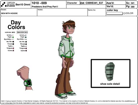 Does A Ov Teen Ben With Shirt Model Sheet Exist Fandom