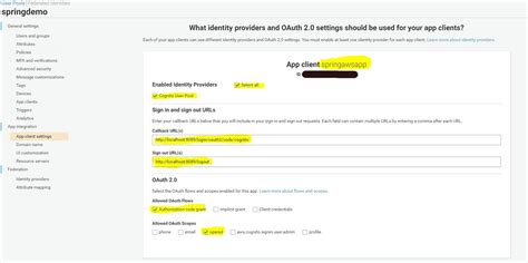 Aws Cognito Spring Complete Example