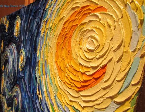 Fragment Of Starry Night Vincent Van Gogh Free Copy Oil Painting On