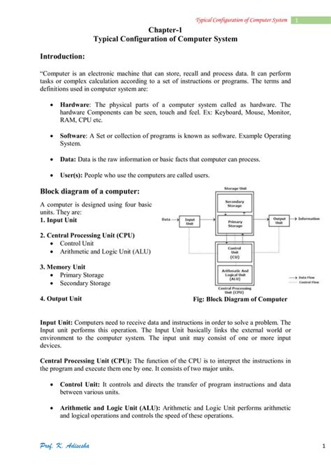 Typical Configuration Of Computerpdf Typical Configuration Of Computerpdf