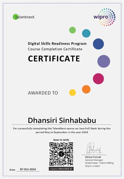 🎉 Thrilled To Complete The Java Full Stack Talentnext Course Under The