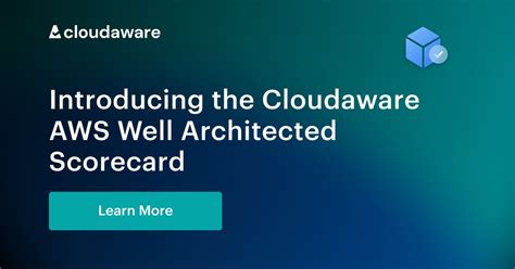 Introducing The Cloudaware Aws Well Architected Scorecard
