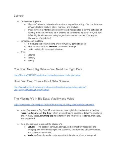 module 1 1 big data lecture notes 1 1 lecture definition of big