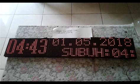 Membuat Jam Sholat Arduino Dengan 3 Panel P10 Dilengkapi Alarm Adzan Dan Countdown Iqomah