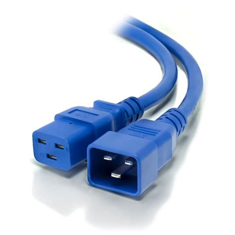 Alogic 1 5m Iec C19 To Iec C20 Power Extension Male To Female Cable Blue