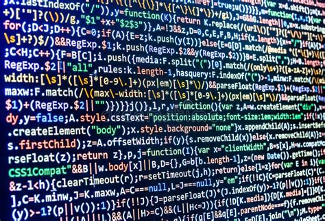 Programming Coding Source Code Screen Stock Image Image Of Byte