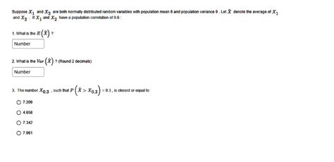 Suppose X1 And X2 Are Both Normally Distributed Random Variables With