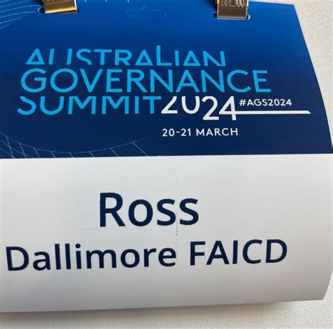 Ross Dallimore Faicd On Linkedin Looking Forward Aicd Governance Summit 2024 20 21 March