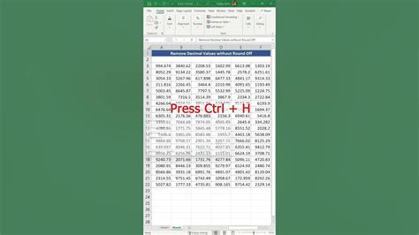 Excel Tutorial Remove Decimal Values Without Round Off Youtube