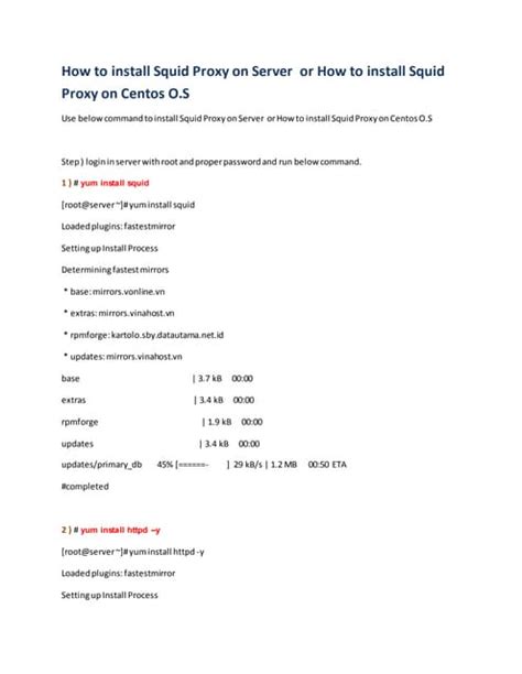 How To Install Squid Proxy On Server Or How To Install Squid Proxy On