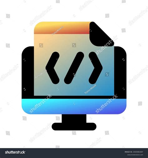 Editable Html Code Programming Website Vector Stock Vector Royalty