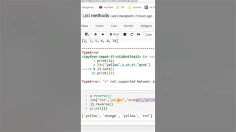reverse method gurukula pythonprogramming python datatype list