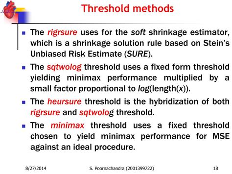 Ppt Wavelet Based Subband Shrinkage Models And Their Applications In