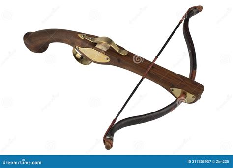 Vintage Small Crossbow Isolated On White Stock Image Image Of Ancient Knight 317305937