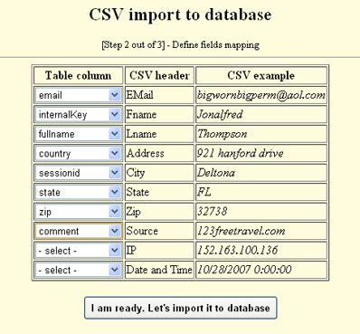 Ruby On Rails How To Map CSV File Headers To Mysql Table Column