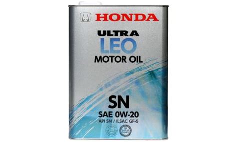 Масло моторное Honda Ultra LEO 0w20, API SN, ILSAC GF-5, для ...