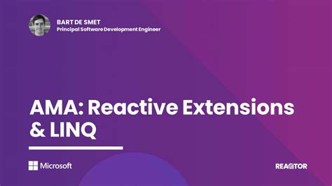 Ama Reactive Extensions And Linq Reaqtive