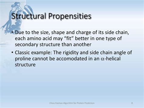chou fasman algorithm for protein structure prediction pptx