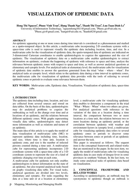 PDF VISUALIZATION OF EPIDEMIC DATA