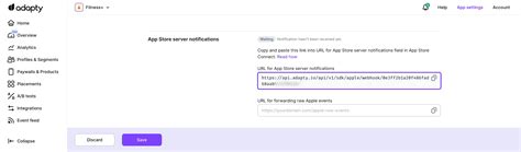 Enable App Store Server Notifications Adapty