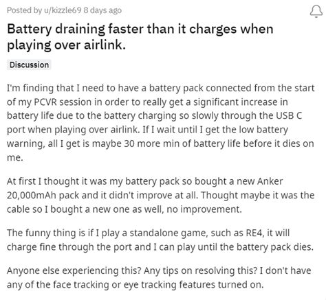 Meta Quest Pro Battery Discharging While Using Meta Link Cable