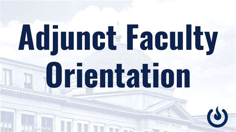 Adjunct Faculty Information Session Center For Online Learning And