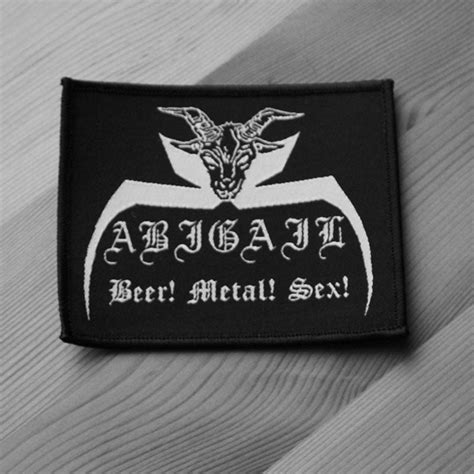Abigail Beer Metal Sex Woven Patch Todestrieb