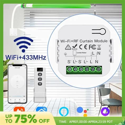 Wifi Connected Roller Shutter Switch Tuya Smart Curtain Module Blinds